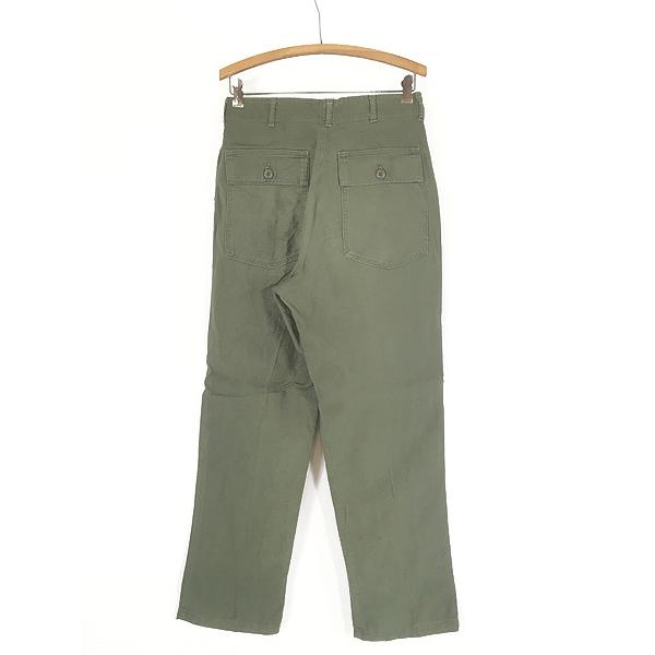 古着 70s 米軍 US ARMY 100%コットンサテン ミリタリー ベイカー