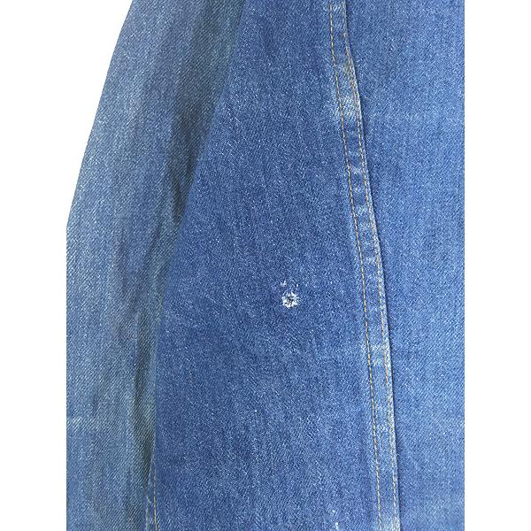 古着 80s USA製 Dee Cee Brand 2つ山ポケット ブルー デニム