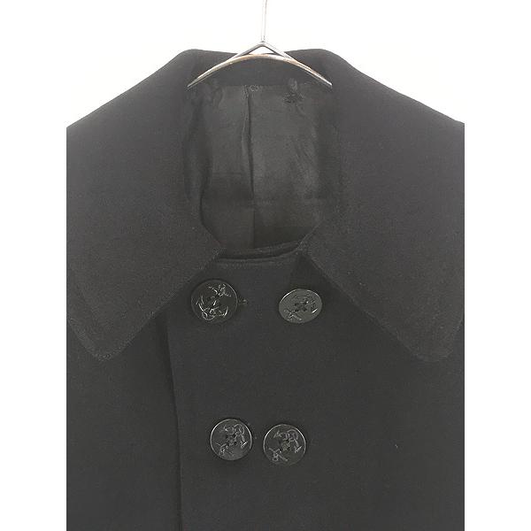 古着 40s 米軍 US Navy 10ボタン ミリタリー 防水 防寒 メルトン ウール Pコート 42位 古着 40s 米軍 US Navy 10ボタン ミリタリー 防水 防寒 メルトン