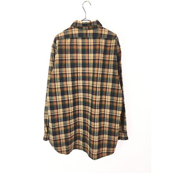古着 80s USA製 Pendleton ブラウン タータン チェック ウォッシャブル ウール シャツ XL Long : 古着屋ドラセナYahoo!ショップ - 通販 - Yahoo!ショッピング
