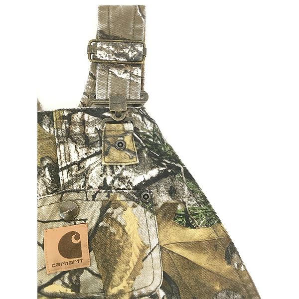 キッズ 古着 90s Carhartt ap リアルツリー カモ ダック Wニー ワーク