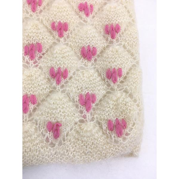 レディース 古着 60s CYN LES 裏地付き ダイヤ パターン シャギー