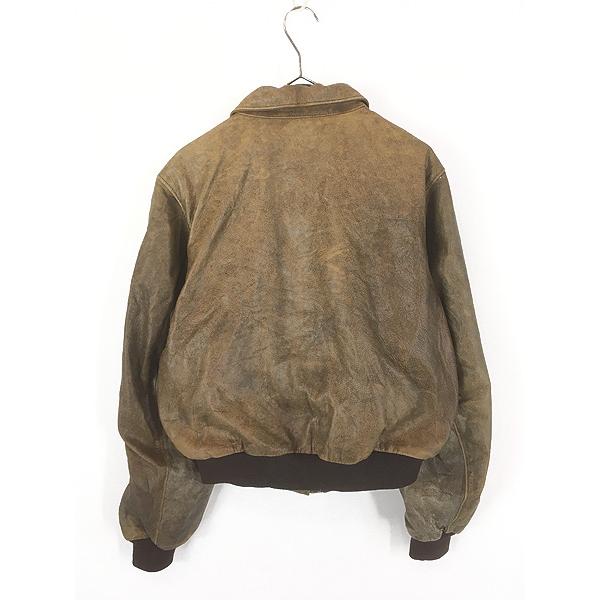 レディース 古着 80s LL Bean Type A-2 本革 ゴートスキン レザー