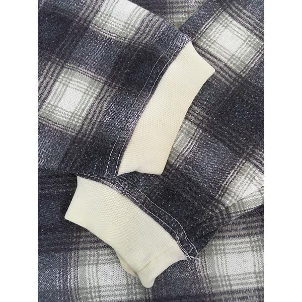 古着 90s SEDAN オンブレ シャドー チェック ライト スウェット