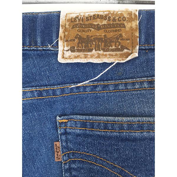 古着 90s USA製 Levi's 541-4615 ブルー ストレッチ デニム パンツ