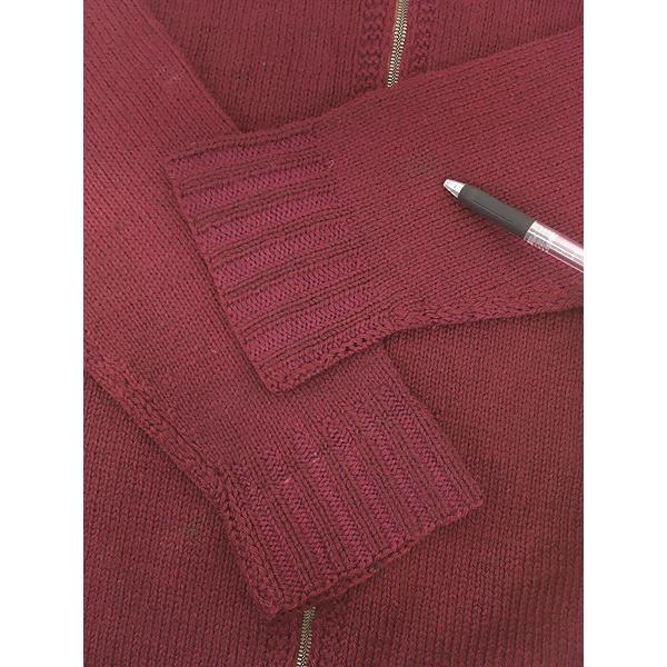 古着 50s CROWN スプリング フルジップ ローゲージ ウール ニット カーディガン XL位 古着 50s CROWN スプリング フルジップ ローゲージ ウール ニット