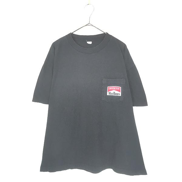 古着 90s Marlboro 「Snake Pass」 スネーク ヘビ 両面 ポケット付 T