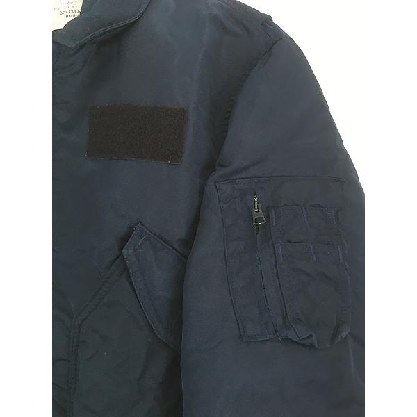 古着 80s USA製 SPIEWAK Type CPW-45 ミリタリー パデッド ネイビー