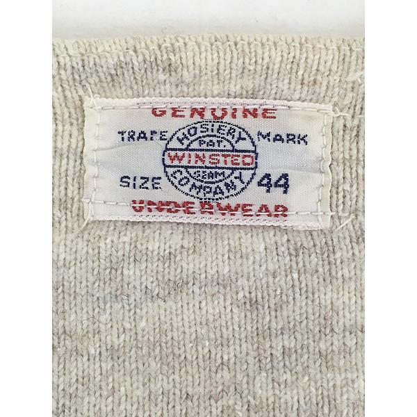 古着 40s Winsted Hosiery Company ヘンリーネック ウール サーマル
