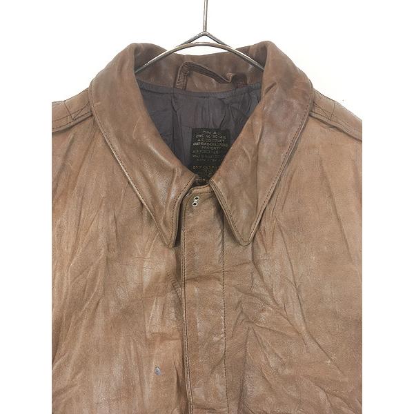 古着 80s USA製 米軍 Wills&Geiger Type A-2 本革 ホースハイド レザー