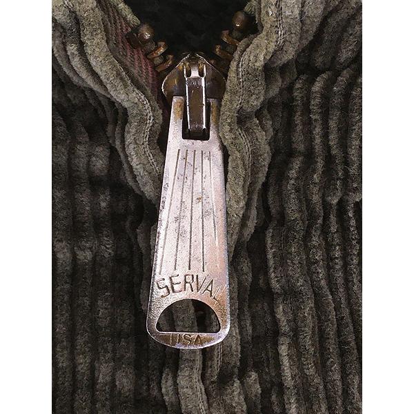 古着 60s Penney's ニット襟 ボア ライナー 太畝 コーデュロイ