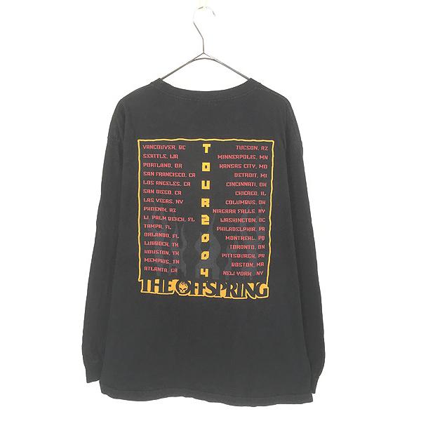 古着 00s USA製 The Offspring 「Tour 2004」 ハードコア パンク ロック バンド 長袖 Tシャツ ロンT L 古着 00s USA製 The Offspring 「Tour 2004」 ハードコア パンク