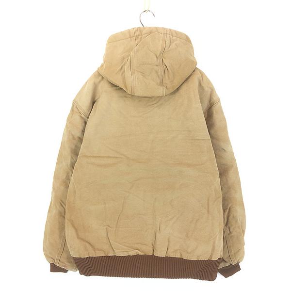 古着 10s Carhartt BRN フェード ブラウン ダック 防寒 パデット