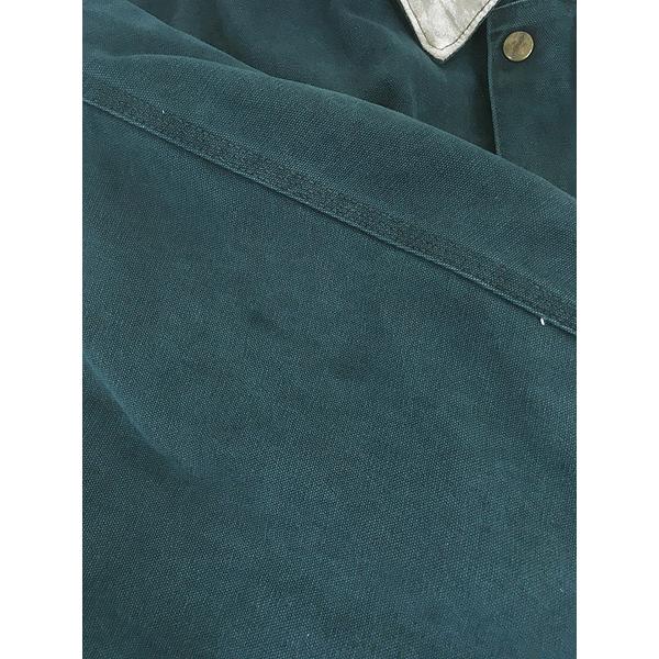 古着 80s USA製 Carhartt ウエスタンヨーク ブルー ダック 防寒