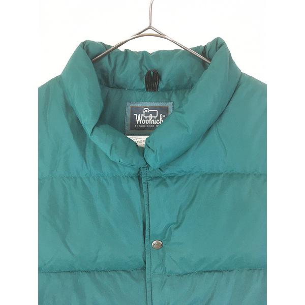 古着 90s USA製 WoolRich 軽量 100% ナイロン シェル グース ダウン