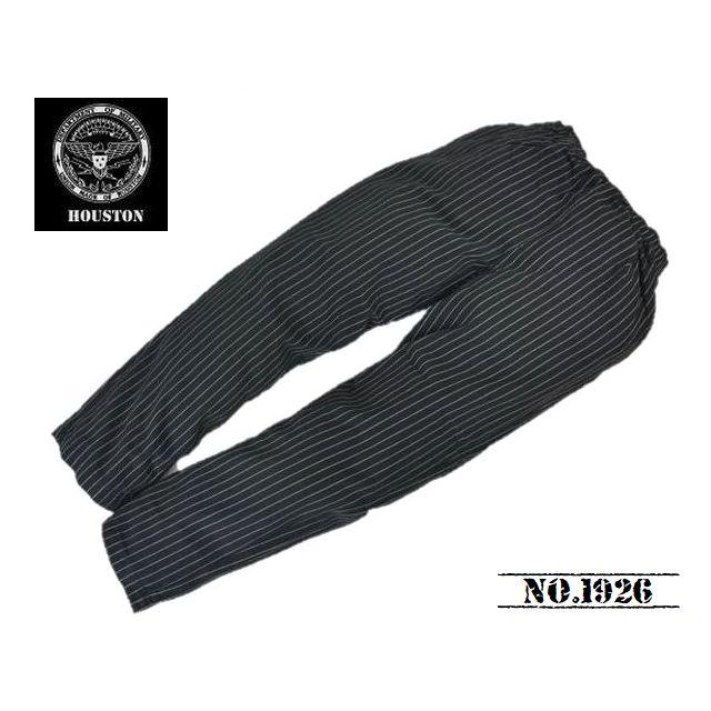 【送料無料 26%OFF】HOUSTON ヒューストン WABASHストライプ ルーズ パンツ NO.1926 BLACK_ XLサイズ（実寸82〜92cm) : 1926-bk-xl ...