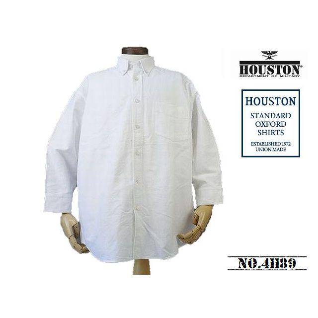 HOUSTON 【送料無料 37%OFF】HOUSTON ヒューストン オックスフォード ボタンダウン7分袖シャツ NO.41189 ...