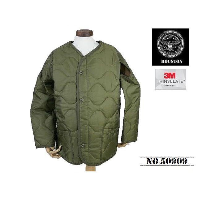 HOUSTON 【送料無料 27%OFF】HOUSTON ヒューストン M-65ジャケット シンサレートライナー NO.50909 OLIVE ...