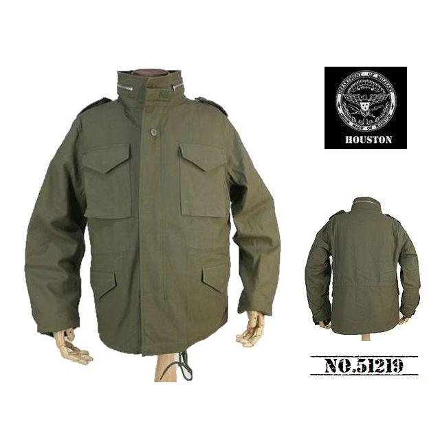 HOUSTON 【送料無料 33%OFF】HOUSTON ヒューストン SHORT M-65 JACKET / M-65ジャケット ショートタイプ NO.51219 OLIVE DRAB_L ...