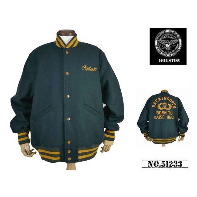 HOUSTON 【送料無料 44%OFF】HOUSTON ヒューストン メルトン アワードジャケット 「PARATROOPER」 NO ...