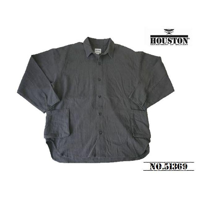 HOUSTON 【送料無料 41%OFF】HOUSTON ヒューストン コットンリネン ワイドシャツジャケット NO.51369 ...