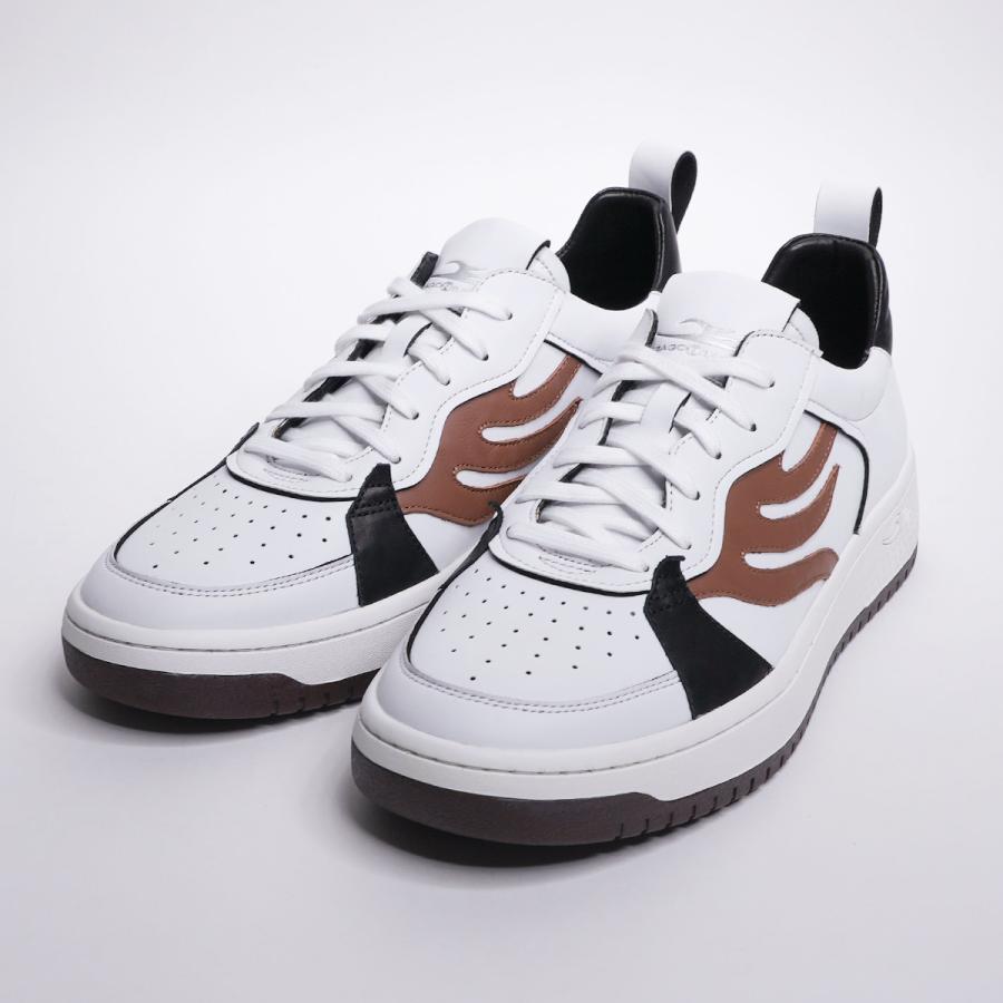 DRAGON BEARD（ドラゴンベアード） 公式 DB 1203fang WHT/BRN ファッション 白 スニーカー メンズ アメカジ オールシーズン コート 厚底 クラシック ...