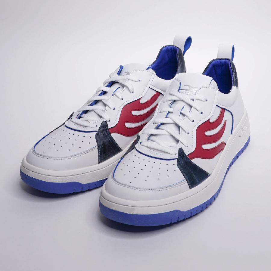 DRAGON BEARD（ドラゴンベアード） 公式 DB 1203fang WHT/WINE ファッション 白 スニーカー アメカジ オールシーズン コート 厚底 クラシック メンズ ...