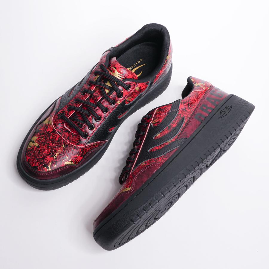 DRAGON BEARD ドラゴンベアード 公式 DB 1200 GRAPHI RED ファッション スニーカー アメカジ コート ユニセックス グラピック オールシーズン : DRAGON ...