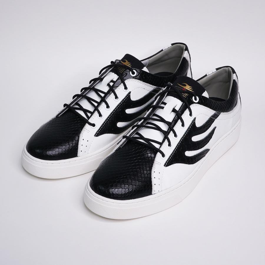 DRAGON BEARD ドラゴンベアード 公式 DB 1002 REVO WHT/BLKcr NEW メンズ ファッション スニーカー ストリート アメカジ コート クラシック クロコ ...