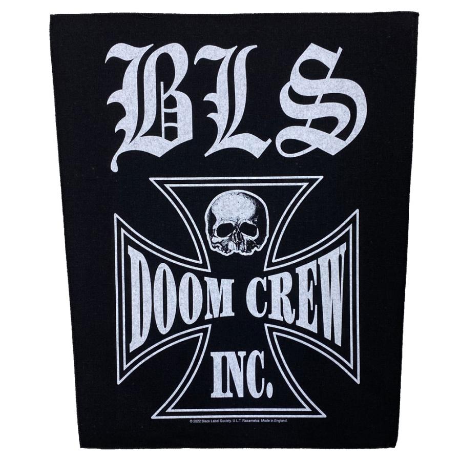 ブラック レーベル ソサイエティ・BLACK LABEL SOCIETY・DOOM CREW・オフィシャル・バックパッチ ...
