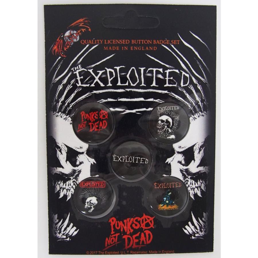 エクスプロイテッド・EXPLOITED THE・PUNKS NOT DEAD・BUTTON BADGE SET 缶バッジセット(5個入り) : DRAGTRAIN - 通販 - Yahoo ...