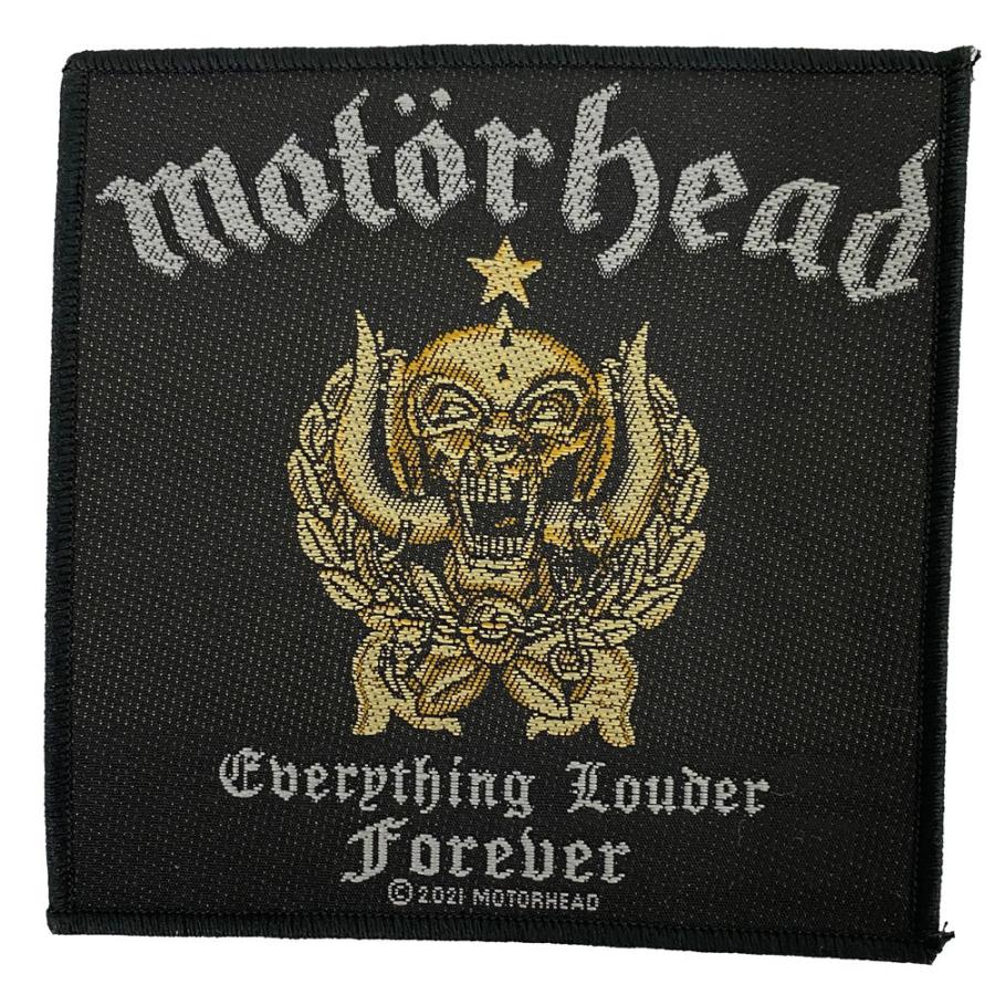 モーターヘッド・MOTORHEAD・EVERYTHING LOUDER FOREVER・刺繍パッチ・ワッペン : DRAGTRAIN - 通販 ...