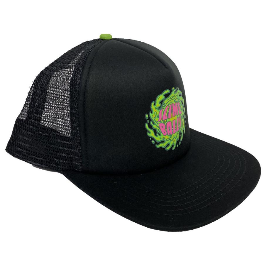 SANTA CRUZ CRUZ・SLIMEBALLS・スライムボールズ・SLIMEBALLS LOGO・ブラック・メッシュキャップ ...