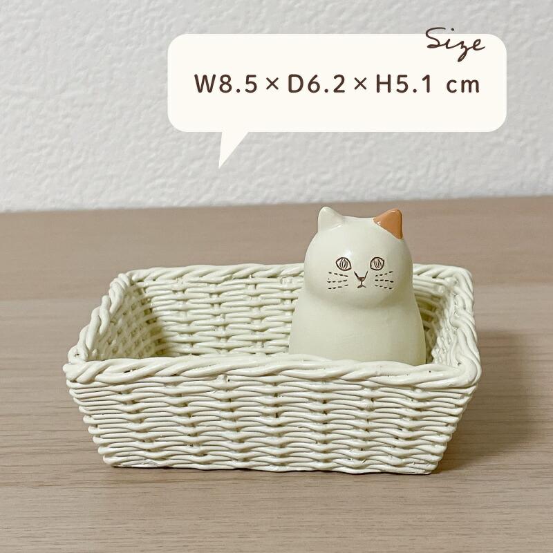 にゃふにゃふ レジン マルチトレイ ペン立て アイボリー : DRAWER PLUS - 通販 - Yahoo!ショッピング