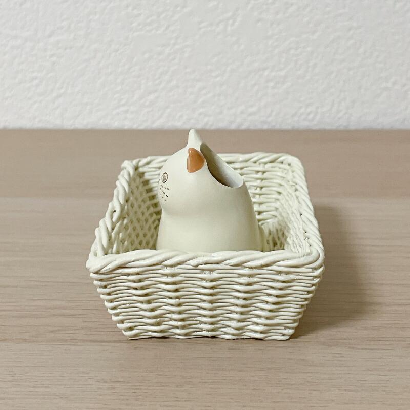 にゃふにゃふ レジン マルチトレイ ペン立て アイボリー : DRAWER PLUS - 通販 - Yahoo!ショッピング