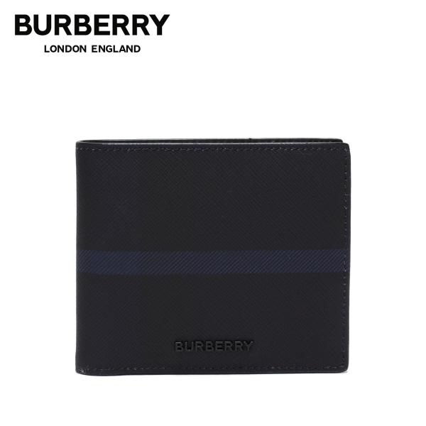 BURBERRY バーバリー CC BILL COIN バイフォールド 二つ折り財布【NAVY】 8074690 NAVY/【2023 ...