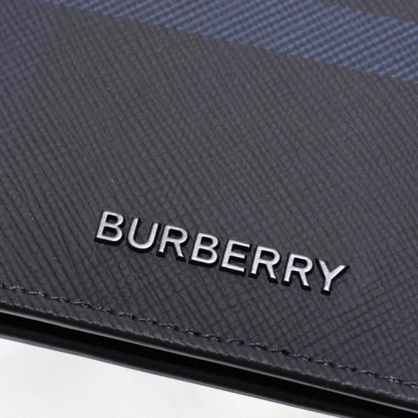 BURBERRY バーバリー CC BILL COIN バイフォールド 二つ折り財布【NAVY】 8074690 NAVY/【2023 ...