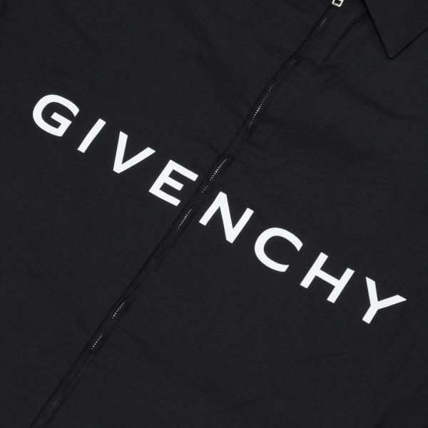 GIVENCHY ジバンシィ ブランドロゴ ジップアップシャツ BOXY FIT GIVENCHY ジバンシィ ブランドロゴ ジップアップシャツ BOXY FIT