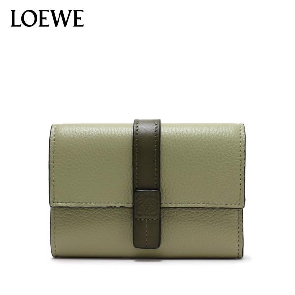 LOEWE（ロエベ） SMALL VERTICAL WALLET スモール バーティカル ウォレット【SAGE GREEN/DARK ...