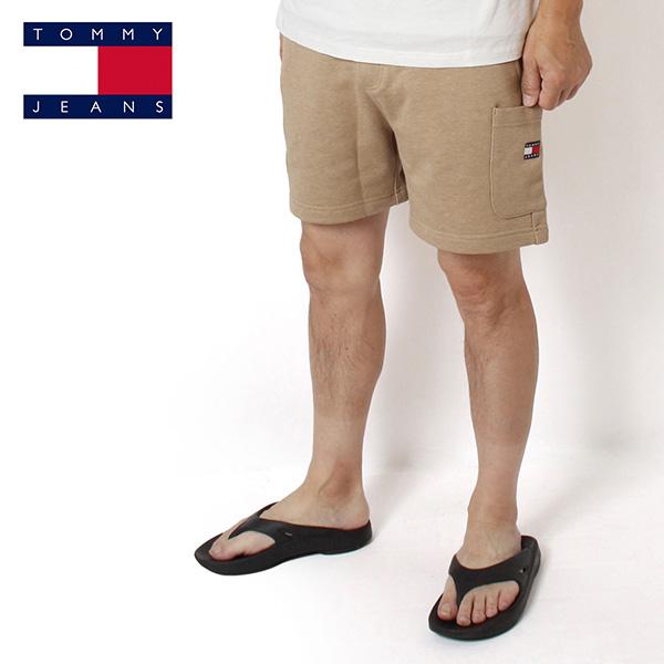 TOMMY HILFIGER トミー・ヒルフィガー TJM REG BADGESWEATSHORT EXT トミー ジーンズ ショートパンツ【Vintage Camel Melange ...