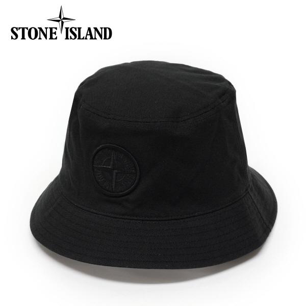 STONE ISLAND（ストーン アイランド） 24SSモデル コンパス刺しゅう バケットハット【V0029 BLACK】 99461 ...