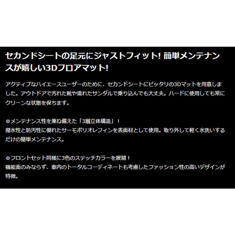 GENB ハイエース 3Dフロアマット 200系 ワイドボディ/S-GL コンフォートマット Blue Stitch セカンド Genb(玄武) OMS11BH : DREAMERS - 通販 ...