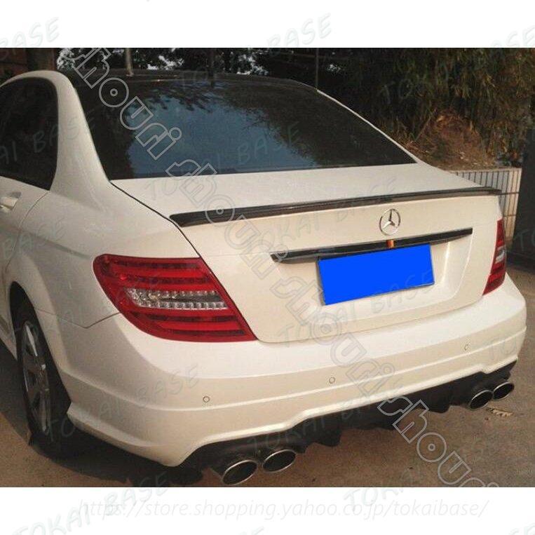 高品質 ベンツ C200 C260 C300 W204 C180 C63 W204 セダン 2008-2014年 AMG 純正色塗装 トランクスポイラー ABS リアスポイラー 4色対応 ...