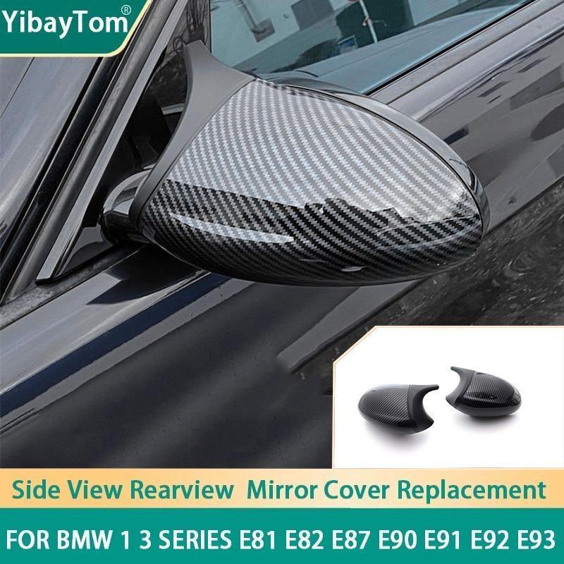 BMW M3スタイルサイドドアミラーカバー 高耐久ABS樹脂製 E87/E81/E82/E88/E90/E91/E92/E93 カーボンファイバーカラー : p211285826d185 ...