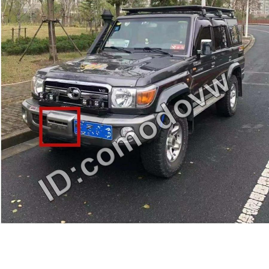 トヨタランドクルーザー FJ76 GRJ76 FJ78 FJ79 LC76 LC78 LC79 フロントバンパートレーラー牽引ウインチ Abs ...