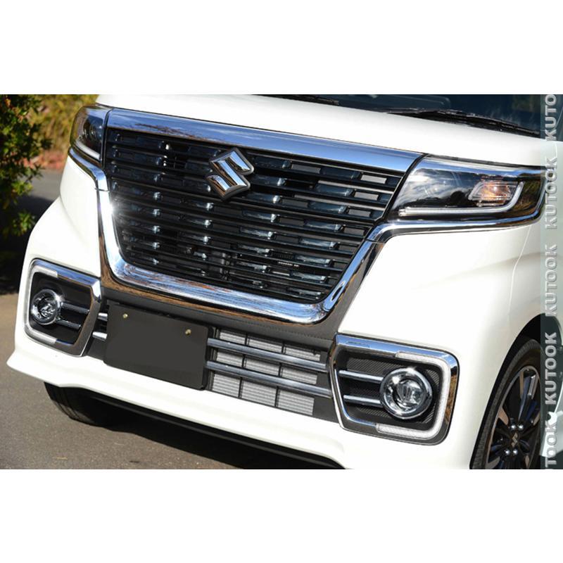 スペーシアベース ベース MK33V GF XF パーツ フォグランプカバー フロントバンパーガーニッシュ : p2122860469fb : dreamフクオカ - 通販 - Yahoo ...