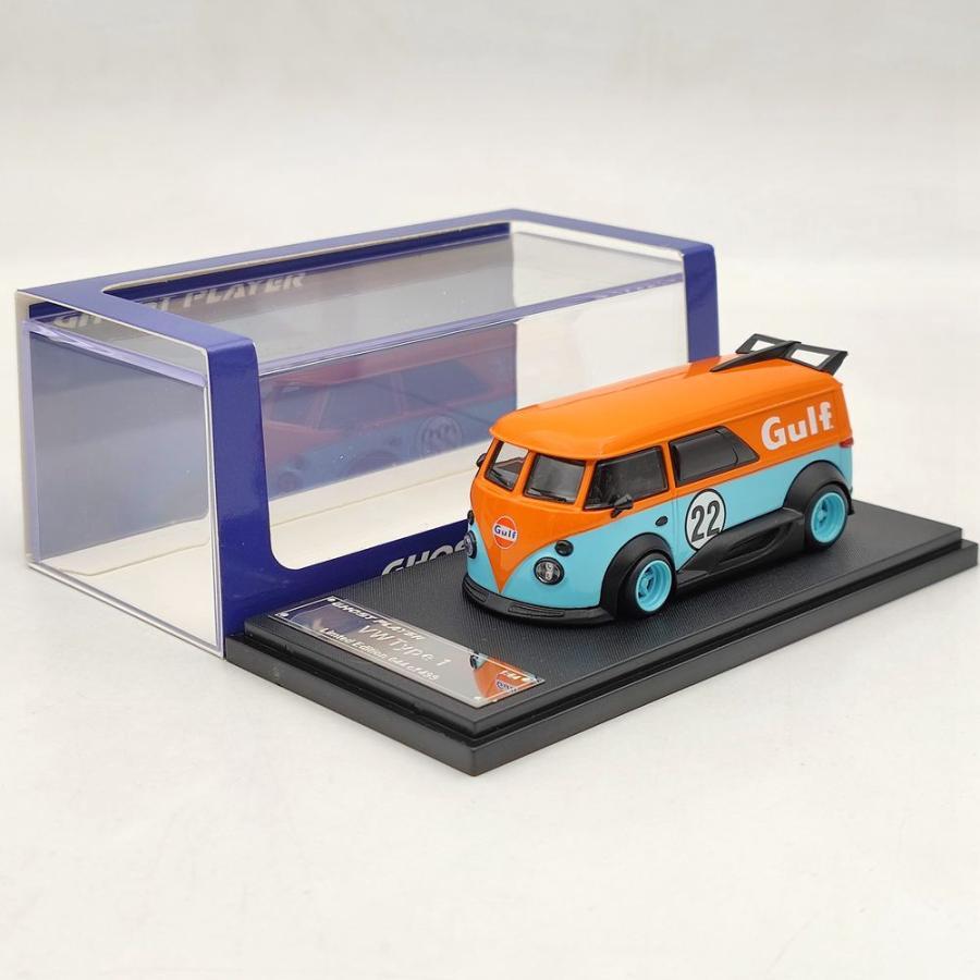ミニカー 1/64 VW バス VAN T1 RWB 改造ワイドボディ GULF ガルフ 合金車モデル : p21491162f769 ...