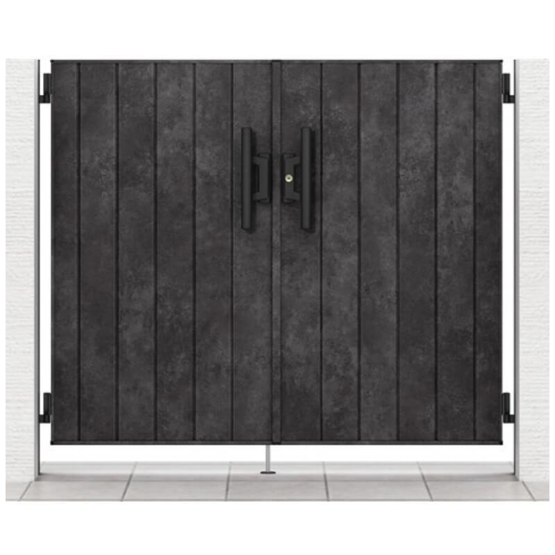 LIXIL 門扉 リクシル 開き門扉AA MM1型 両開き 08-12/08-14/08-16 柱使用 W1600(800+800)×H1200/1400/1600mm 開き門扉リフォーム ...