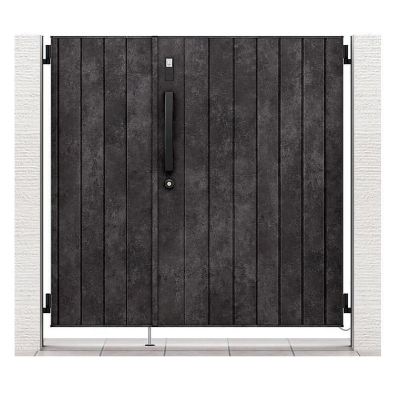 門扉 リクシル 開き門扉AA MM1型 親子仕様 04・08-12/04・08-14 柱使用 W1200(400+800)×H1200/1400mm LIXIL 開き門扉リフォーム ...