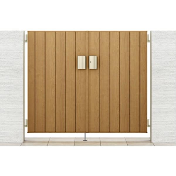 LIXIL 門扉 リクシル 開き門扉AA TM1型 縦桟 両開き 09-12/09-14/09-16 埋込使用 W1800(900+900)×H1200/1400/1600mm 開き門扉 ...